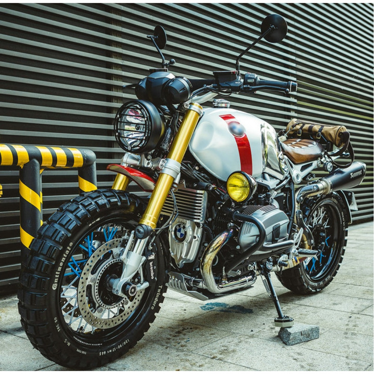 10 Mm Es Kerek Motorkerékpár Visszapillantó Tükör Fekete Retro Cafe