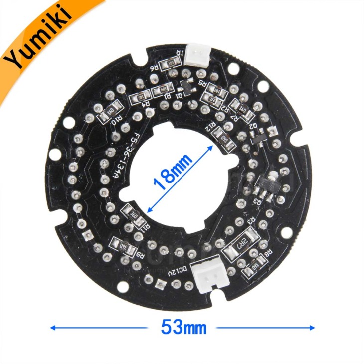 Yumiki Infravörös 36dbs Ir Led Tábla A Cctv Kamerák Éjszakai Látásához