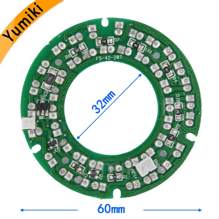 Yumiki Infravörös 42pcs Ir Led Tábla A Cctv Kamerák Éjszakai Látásához