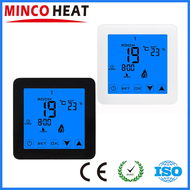 Minco Heat Termoregulátor Lcd Érintőképernyős Szobahőmérséklet-Szabályozó Termosztát Elektromos ...