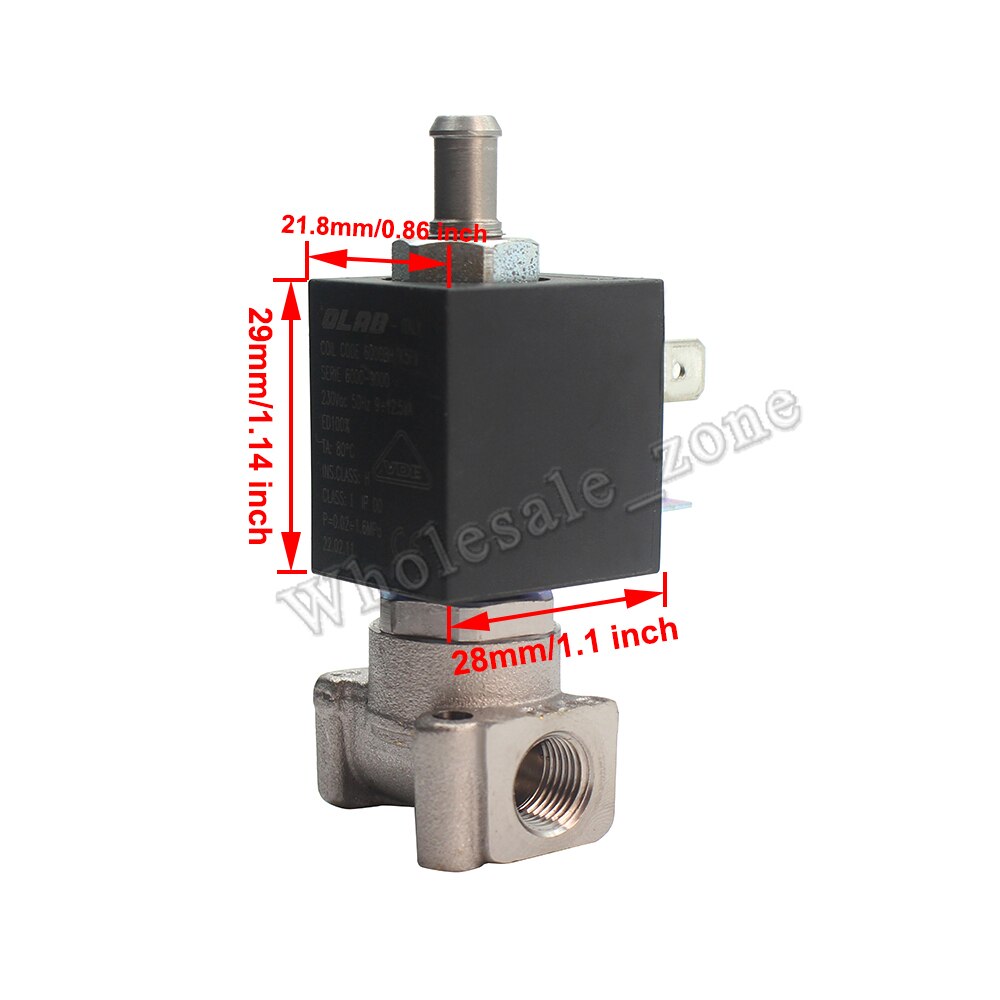 Olab Italy Serie 6000-9000 Ac 230V N / O G1 / 8 ‘Sárgaréz Kávéfőzők ...