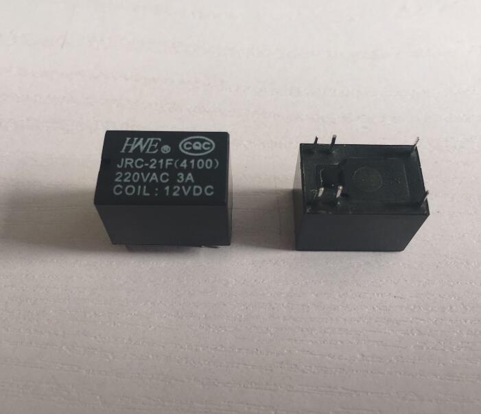 100 db Miniatűr PCB relé JRC-21F 4100 DC12V 6 PINS 3A – FIXO.hu