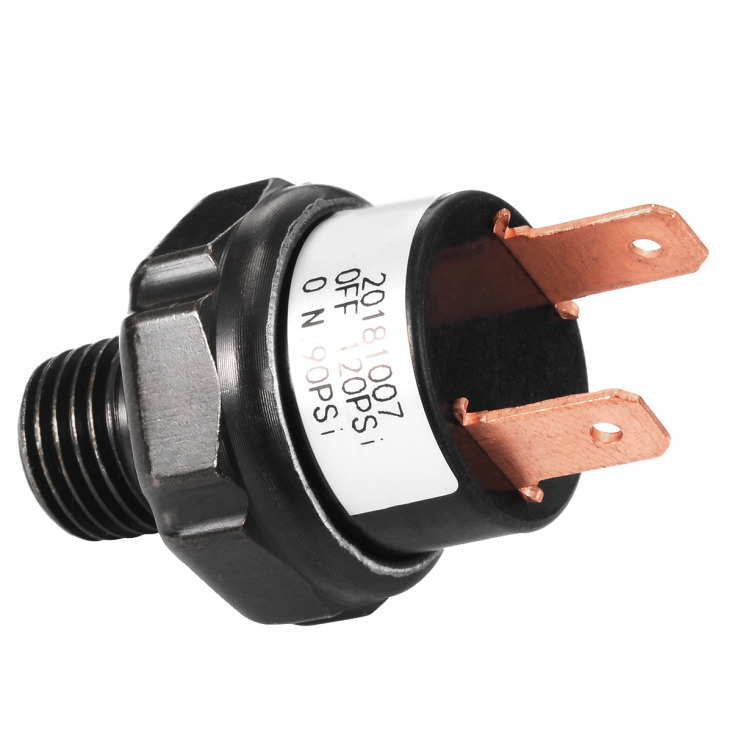 90-120 PSI 1/4 “NPT végkompresszor nyomásszabályozó kapcsoló szelep ...