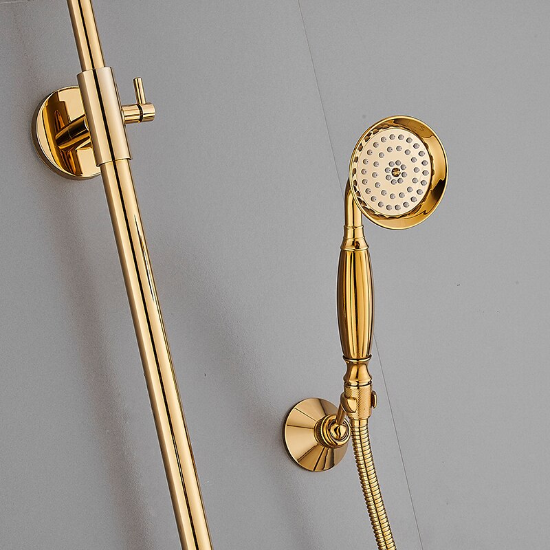 Tuqiu Fürdőszoba Zuhanycsaptelep Készlet Arany Hattyú Fürdőszobával Csapadék Zuhanykeverő Csap ...