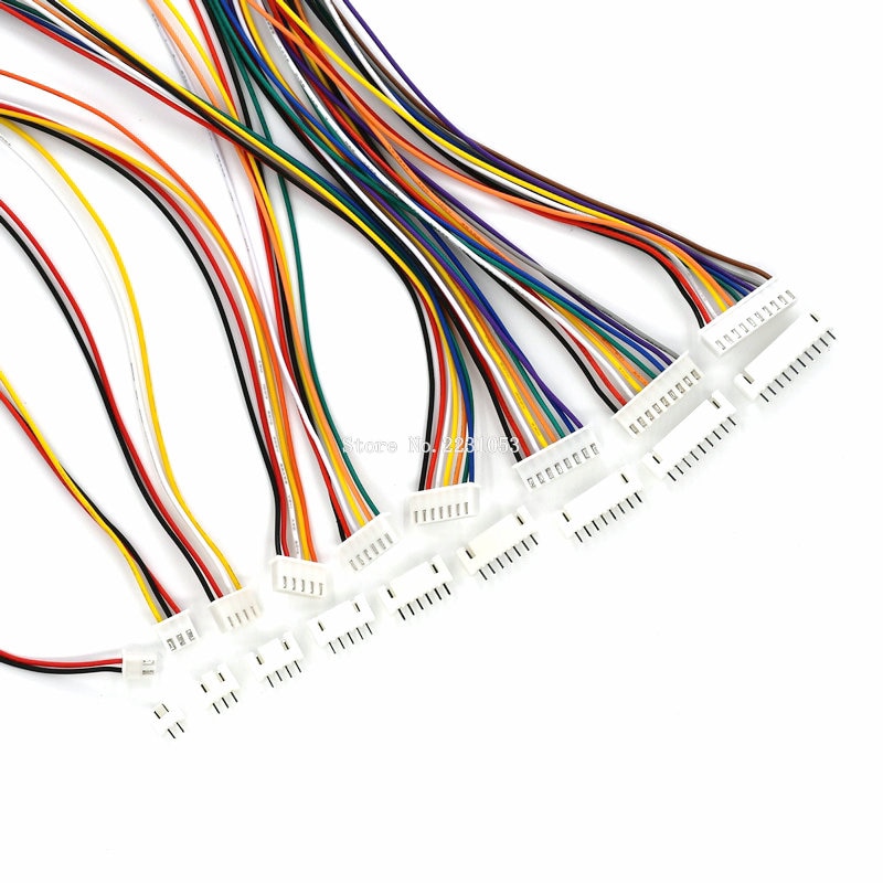 10sets XH2.54 XH 2.54mm huzalkábel csatlakozó 2/3/4/5/6/7/8/9/10 PIN PITCH MALE NEMERN PUNJÁNY ...