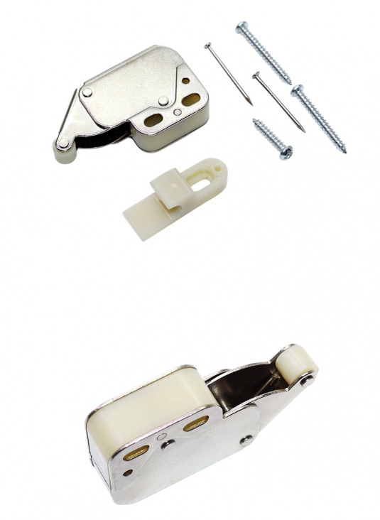 5db 34 x 27mm Mini Push Spring Clip Lock Catch retesz szekrények Anti ...