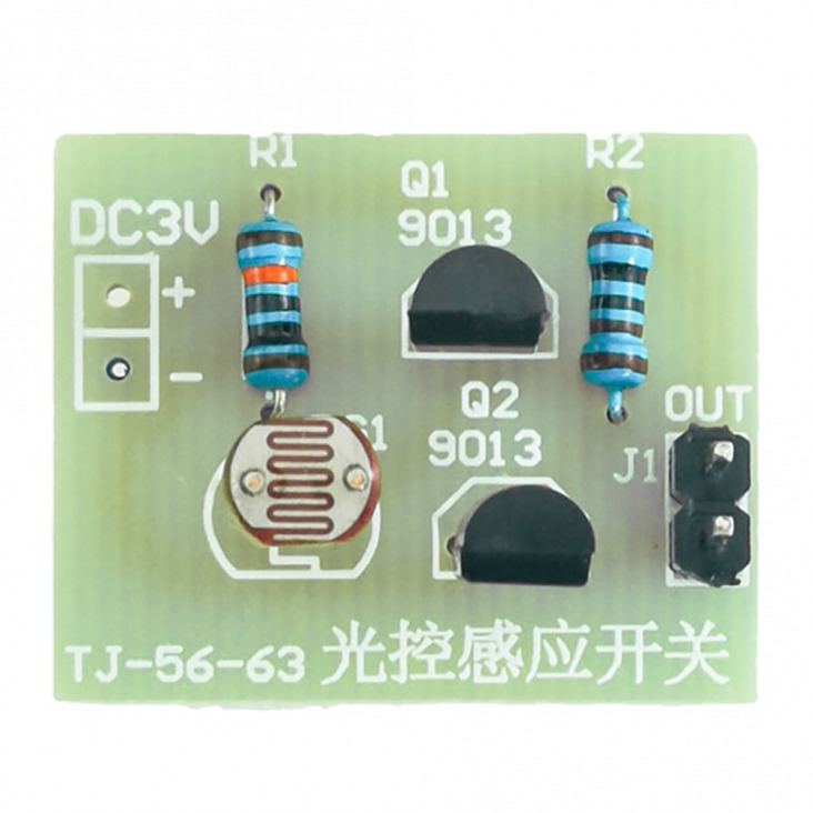 DC 3V fotoelektromos kapcsoló DIY készlet fényvezérlő érzékelő kapcsoló ...