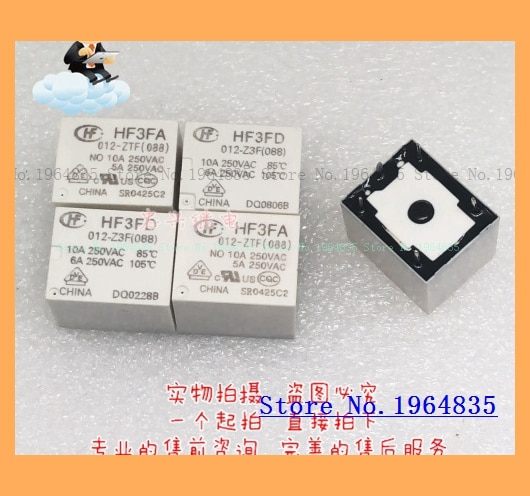 Relé HF3FA 012-ZTF (088) 12VDC 5 T73 10A – FIXO.hu