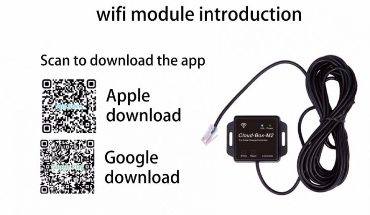 Cloud Box M2 Wifi Monitoring rovat eSmart3 sorozat és bölcsebb Series MPPT napelemes töltés ...