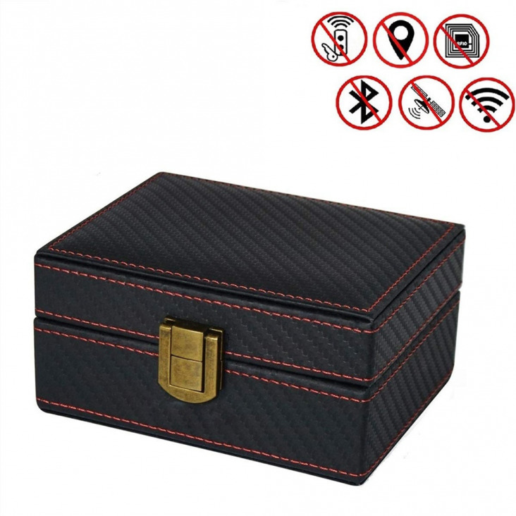 Anti Theft Faraday Box Autó Keyless Signal Blocker Security RFID ...
