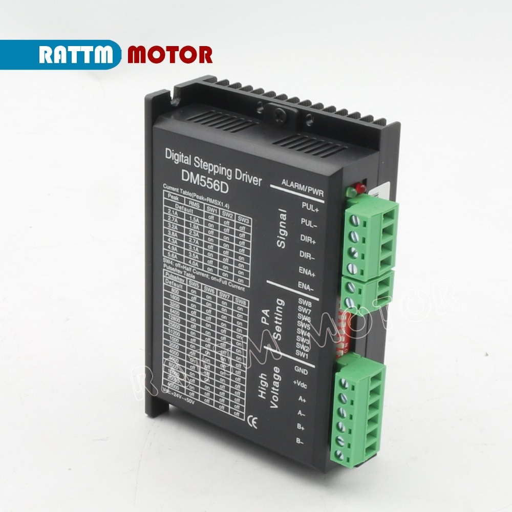 De hajó 3db DM556D Digitális léptetőmotoros meghajtó 5.6a 256 Microstep ...
