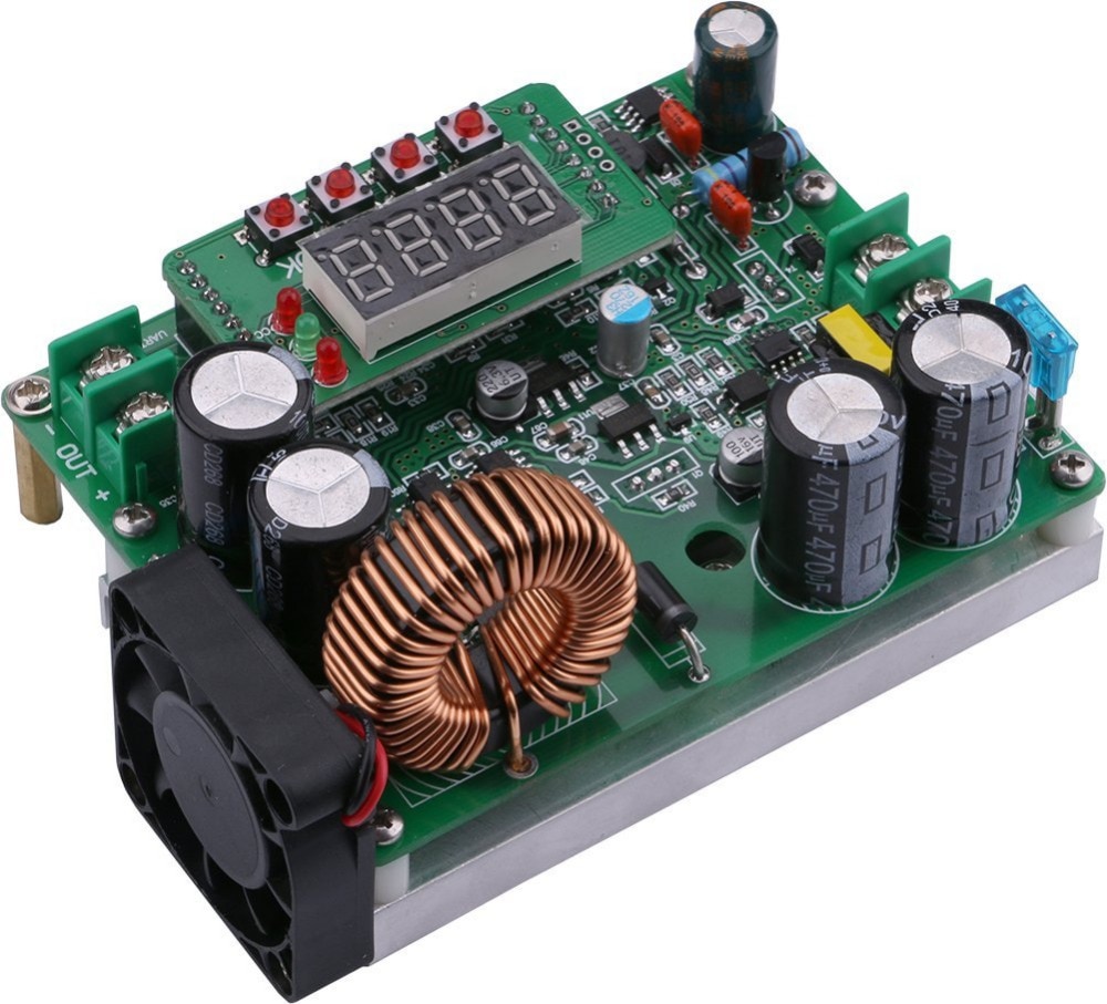 Tápmodul CC CV DC 10V ~ 75V, 0 ~ 60V 12A 720W Buck Converter Állítható ...