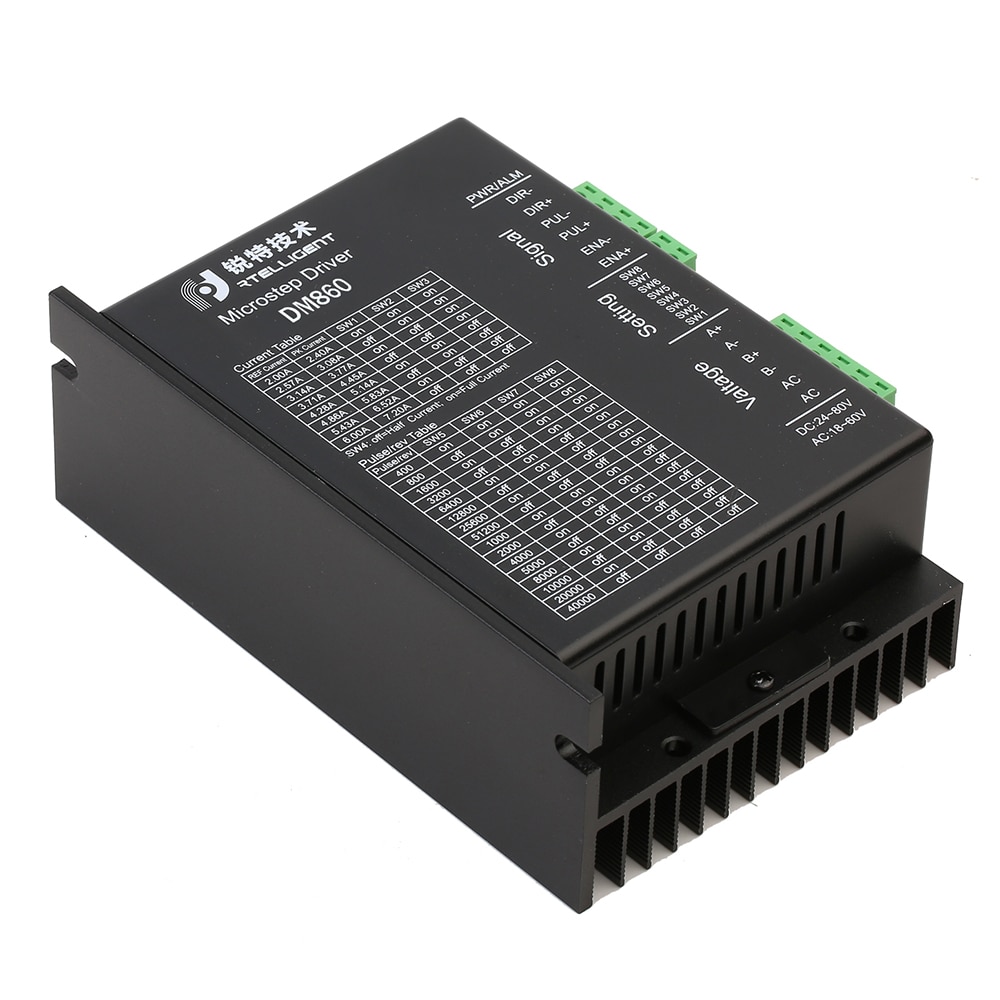 Factory Outlet DM860 Nema 34 Stepper Motor Driver CNC kitek Stepper Motor DC Motor Driver NEMA ...