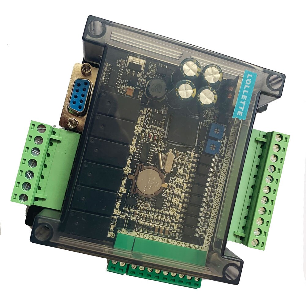 LE3U FX3U 14MR 6AD 2DA RS485 8 bemenet 6 relé kimenet 6 analóg bemenet 2 analóg (0-10V) kimeneti ...