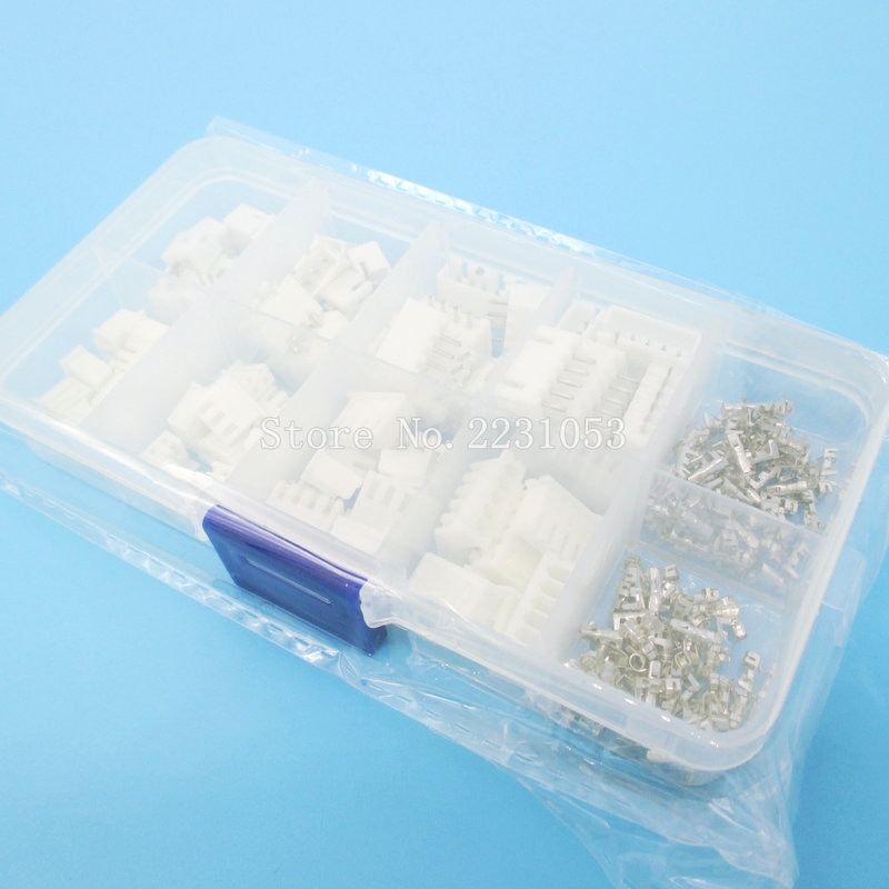 230PCS XH2.54 2P 3P 4P 5 PIN 2.54mm Pitch terminál készlet / ház / PIN fejléc csatlakozó Huzal ...