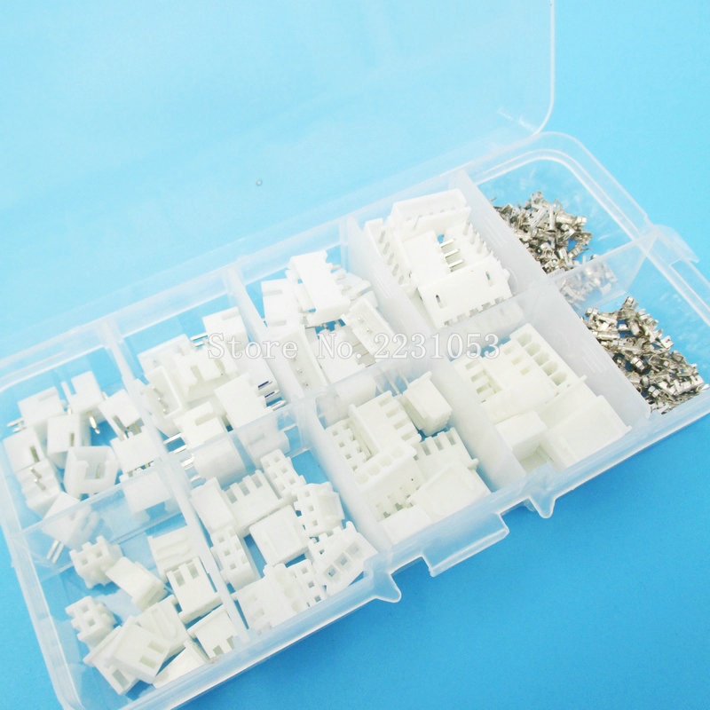230PCS XH2.54 2P 3P 4P 5 PIN 2.54mm Pitch terminál készlet / ház / PIN fejléc csatlakozó Huzal ...