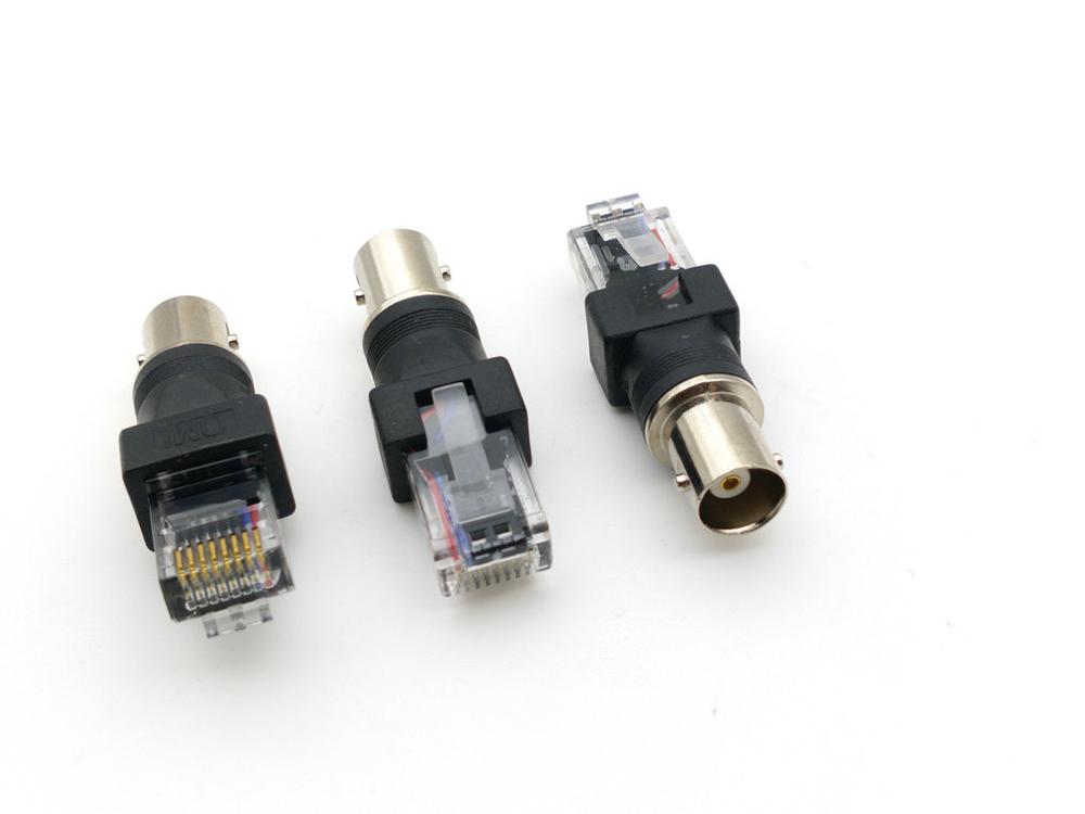 2db BNC aljzat RJ45 Férfi koaxiális Koaxiális Barrel Couplerconnector ...