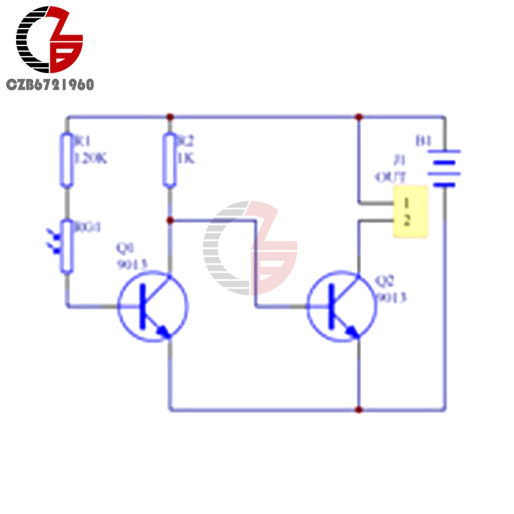 DC 3V fotoelektromos kapcsoló DIY készlet fényvezérlő érzékelő kapcsoló ...