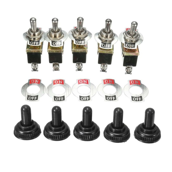 5db Heavy Duty Car Boat Bocker Toggle kapcsoló 15A 250V 2PIN SPST ON ...
