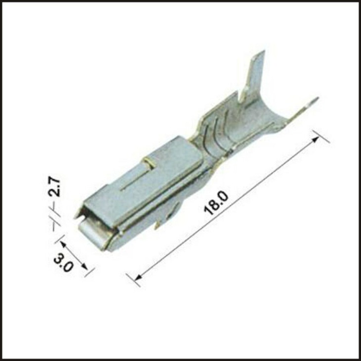 100db DJ621-2.2A Terminál autó Női vezetékes csatlakozó dugók Socket biztosíték doboz kábelköteg ...