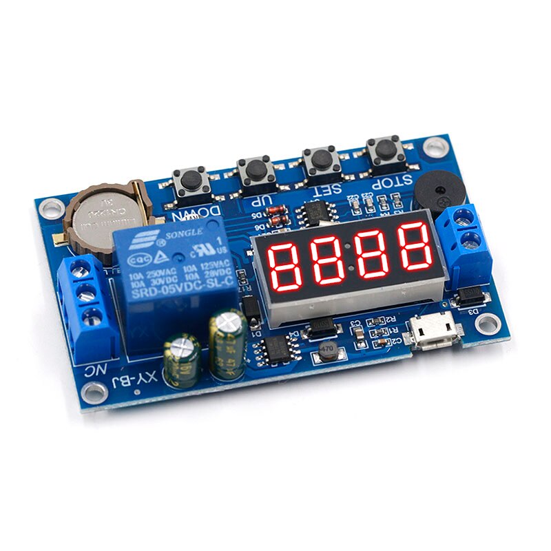Dc 5v Valós Idejű Timing Delay Timer Relé Modul Kapcsoló Vezérlés óra Szinkronizáció Több