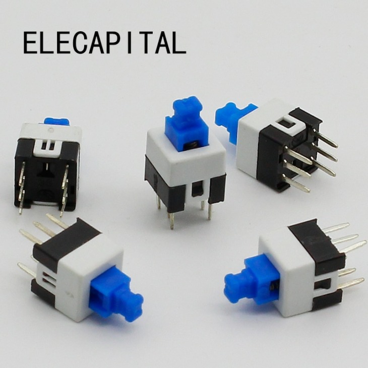 30db / lots tér 7x7x12mm 6 PIN dpdt mini nyomógomb önzáró kapcsoló G64 ... 30db / lots tér 7x7x12mm 6 PIN dpdt mini nyomógomb önzáró kapcsoló G64 ...