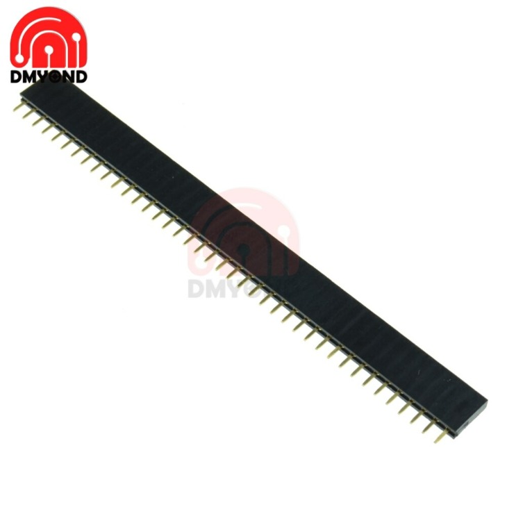 10db Set 40pin Single Row female Pins 2,54 mm Pitch Fejes Strip JSF ...