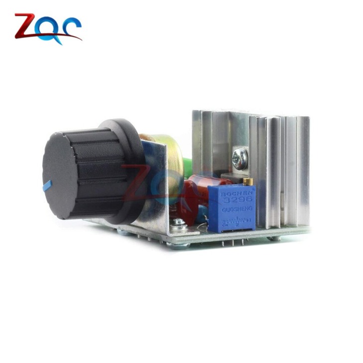 AC 220V 2000W Állítható motor fordulatszám-szabályozó Termosztát Dimmer ...