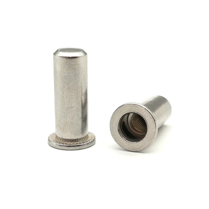 SUS304 SUS304 Lapos szegecs anya tömített M4 M5 M6 M8 vak menetes ...