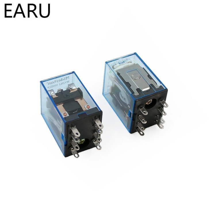 My2P HH52P MY2NJ relé tekercs Általános DPDT Micro Mini elektromágneses relé kapcsoló LED-vel AC ...