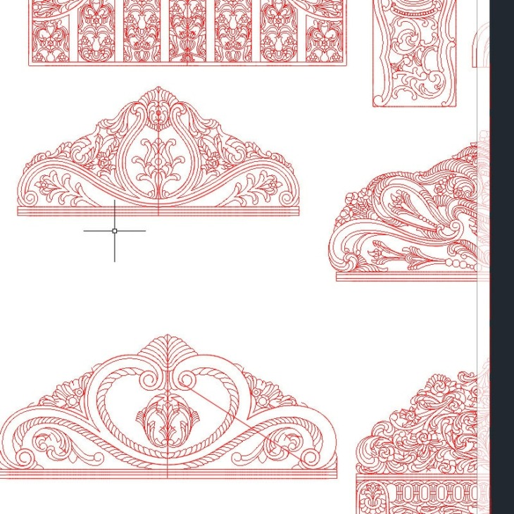 1000 Db Ágynemű Design Rajzok 2D Dxf Formátum Autocad Cnc Router ...