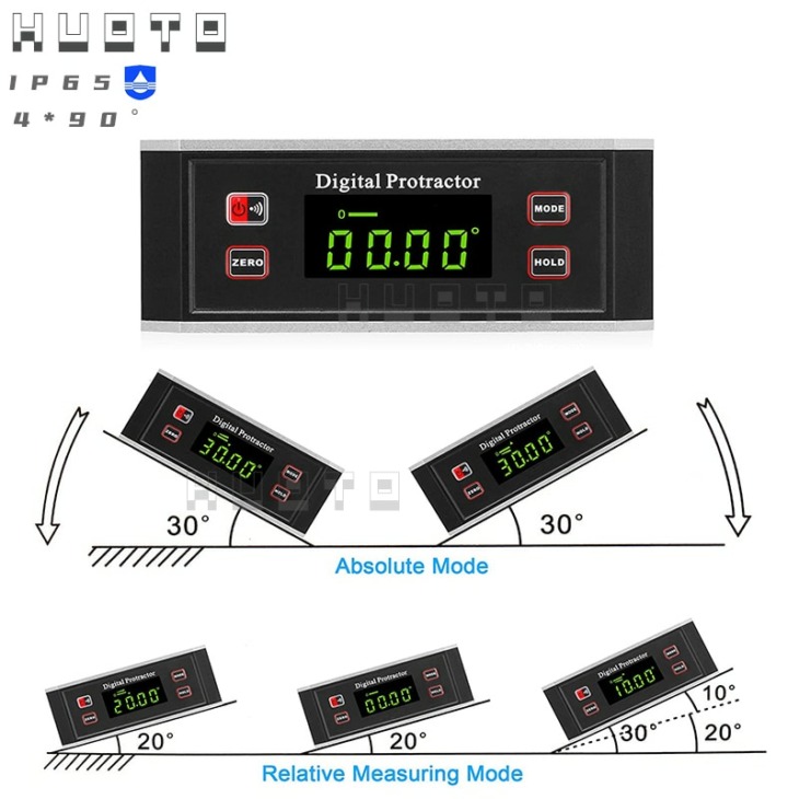 Professzionális Ip65 Inclinometer Digital Protractor Angle Finder ...