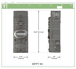 Nagykereskedelmi ára FLEXMAX 80A MPPT napkollektor-vezérlő 12V 24V 36V ...