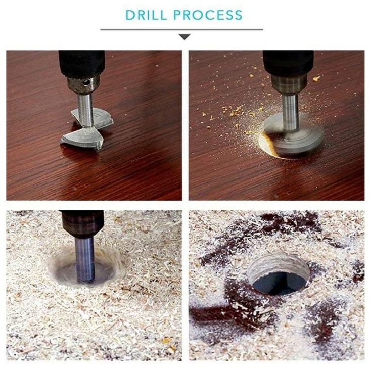 24 Db Forstner Fúróbit Fa Fúró Lyuk Fűrész Készlet Famegmunkáló Vágó 10 ...