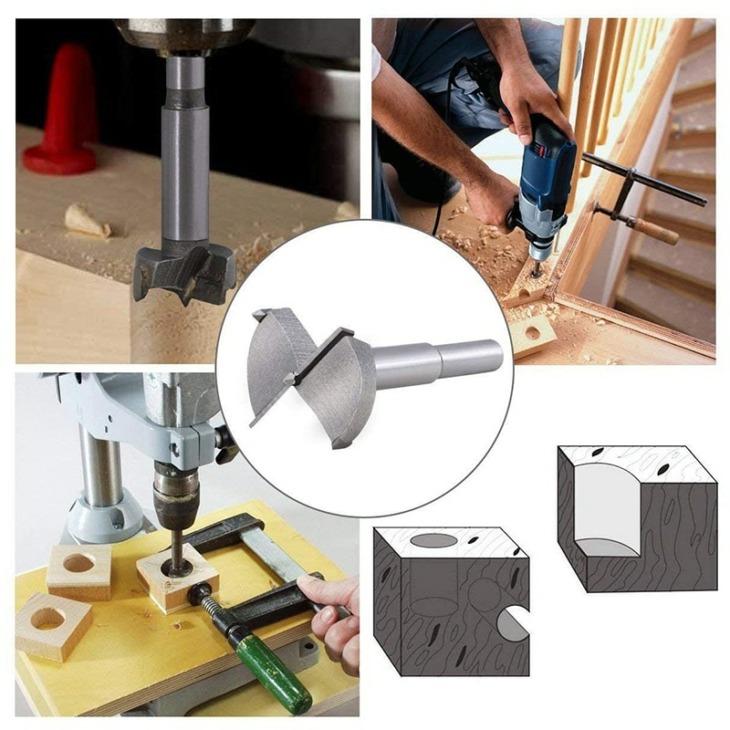 24 Db Forstner Fúróbit Fa Fúró Lyuk Fűrész Készlet Famegmunkáló Vágó 10 ...