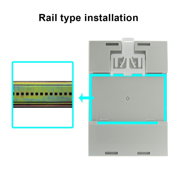 Din Rail Lcd / Led Digitális Fogyasztásmérő Teljesítménymérő Ac 40-300V ...