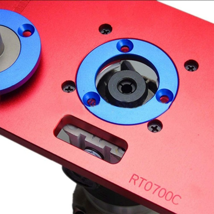 Alumínium Router Asztal Behelyezése Lemez W / 2 Router Inset Gyűrűk ...