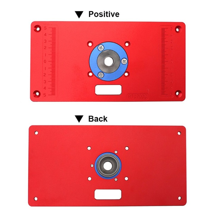 Alumínium Router Asztal Behelyezése Lemez W / 2 Router Inset Gyűrűk ...