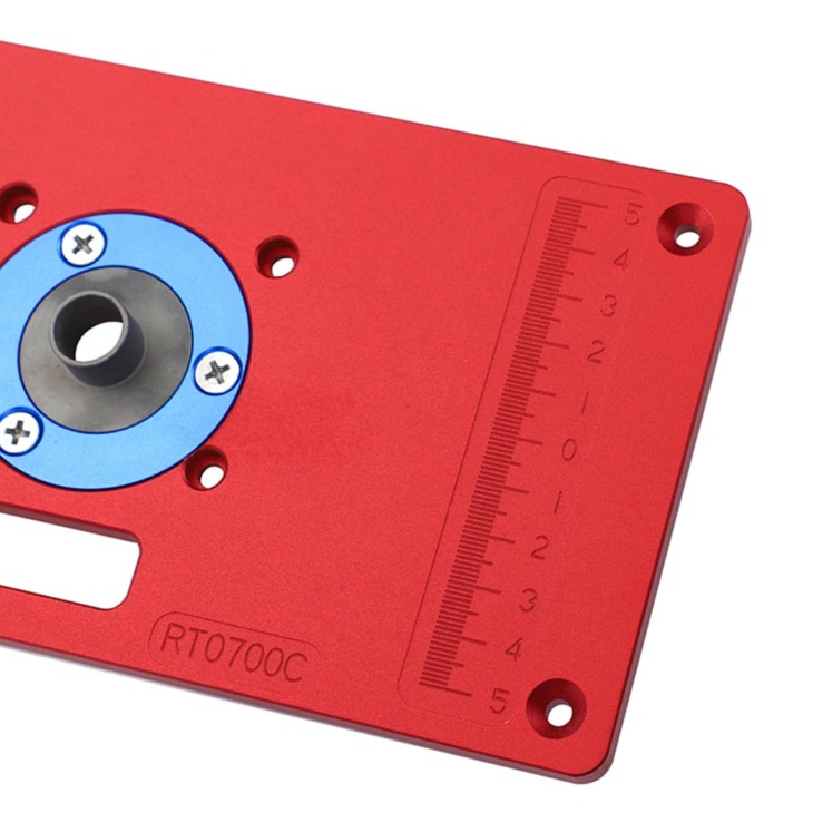 Alumínium Router Asztal Behelyezése Lemez W / 2 Router Inset Gyűrűk ...