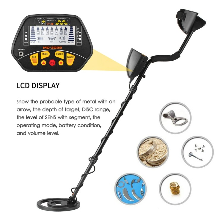 Md3028 Hunter Észlelése Gold Digger Treasure Seeker Underground Metal ...