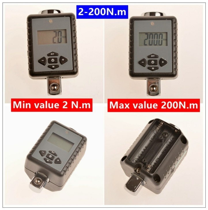 Nyomatékkulcs 0,3- 2000Nm 1/2 3/8 1/4 3/4 Állítható Professzionális Digitális Opcionális ...