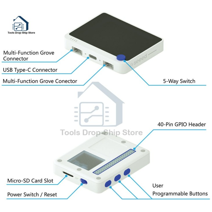 Wio Terminal Atsamd51 Mag Realtek Rtl8720Dn Ble 5.0 & Wi-Fi 2.4G / 5G ...