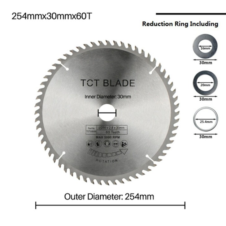 185/210 / 250Mm Körfűrészlap 80T 60T Márvány Carbide Fűrésztárcsákkal ...