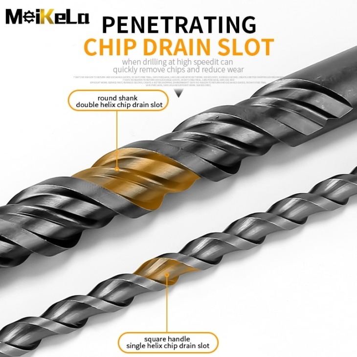 Meikela Elektromos Kalapács Fúró Bitek 22/25 / 28/30 / 32Mm Kereszt Típusú Volfrám Acél Ötvözet ...