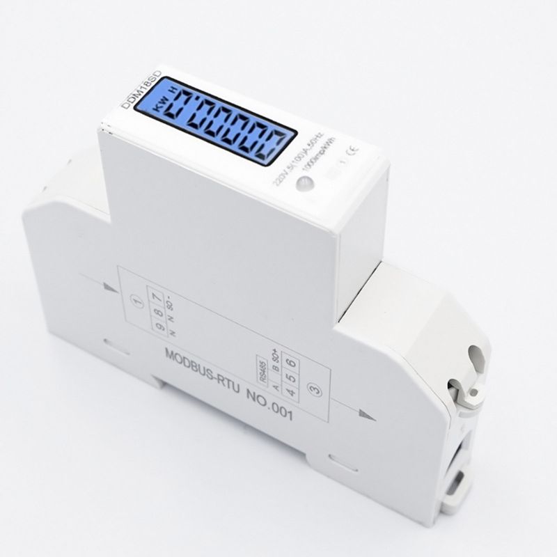 5 (100A) Egyfázisú Din Rail Rs485 Modbus-Rtu Fogyasztás Energia Kwh ...