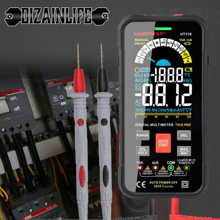 Smart Counts Digital Multimeter Tester Meter Ohm Hz Capacitance 9999 ...