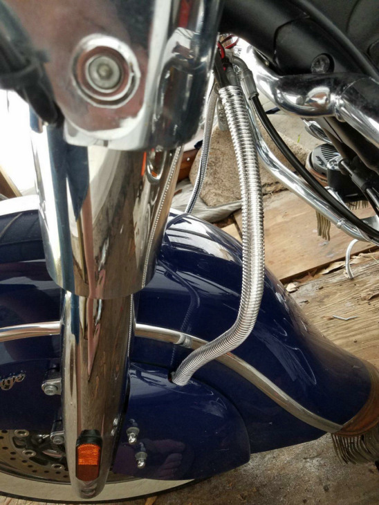 Chrome Pvc Motorkerékpár Kábelfedél Illeszkedik Motorkerékpár Atv ...