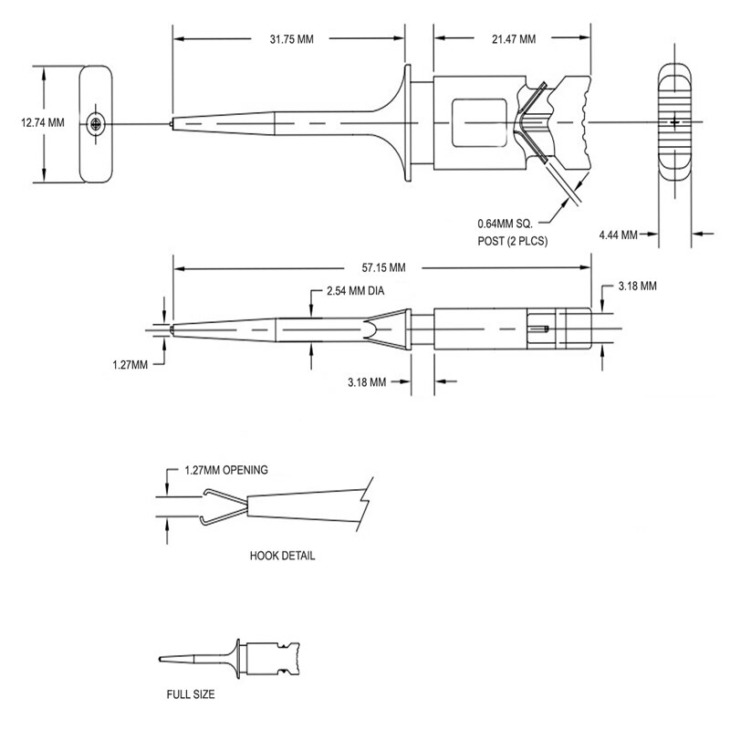 Mini Teszt Hook Oszcilloszkóp Test 18 Db Mini Markológép Smd Ic Test ...