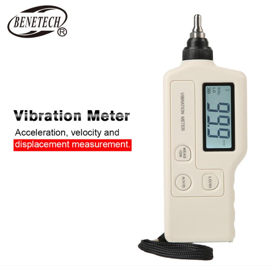 Benetech – Digitális Vibrációs Analizátor, Vibrációs Mérő, Szonda, Kézi ...