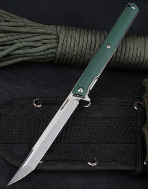Hwzbben J149 Folding D2 Penge Survival Pocket Kis Flipper G10 Handle ...